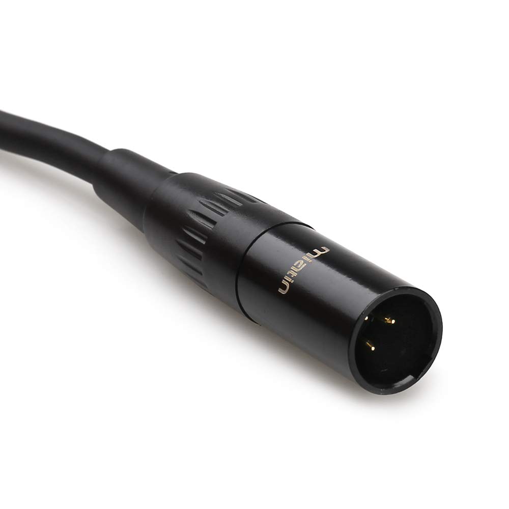MIATIN Mini-XLR Male to XLR Female Microphone Patch Cable Mini XLR 3 Pin Pro Lapel Audio Replacement Cable 5.9Feet/1.8Meters