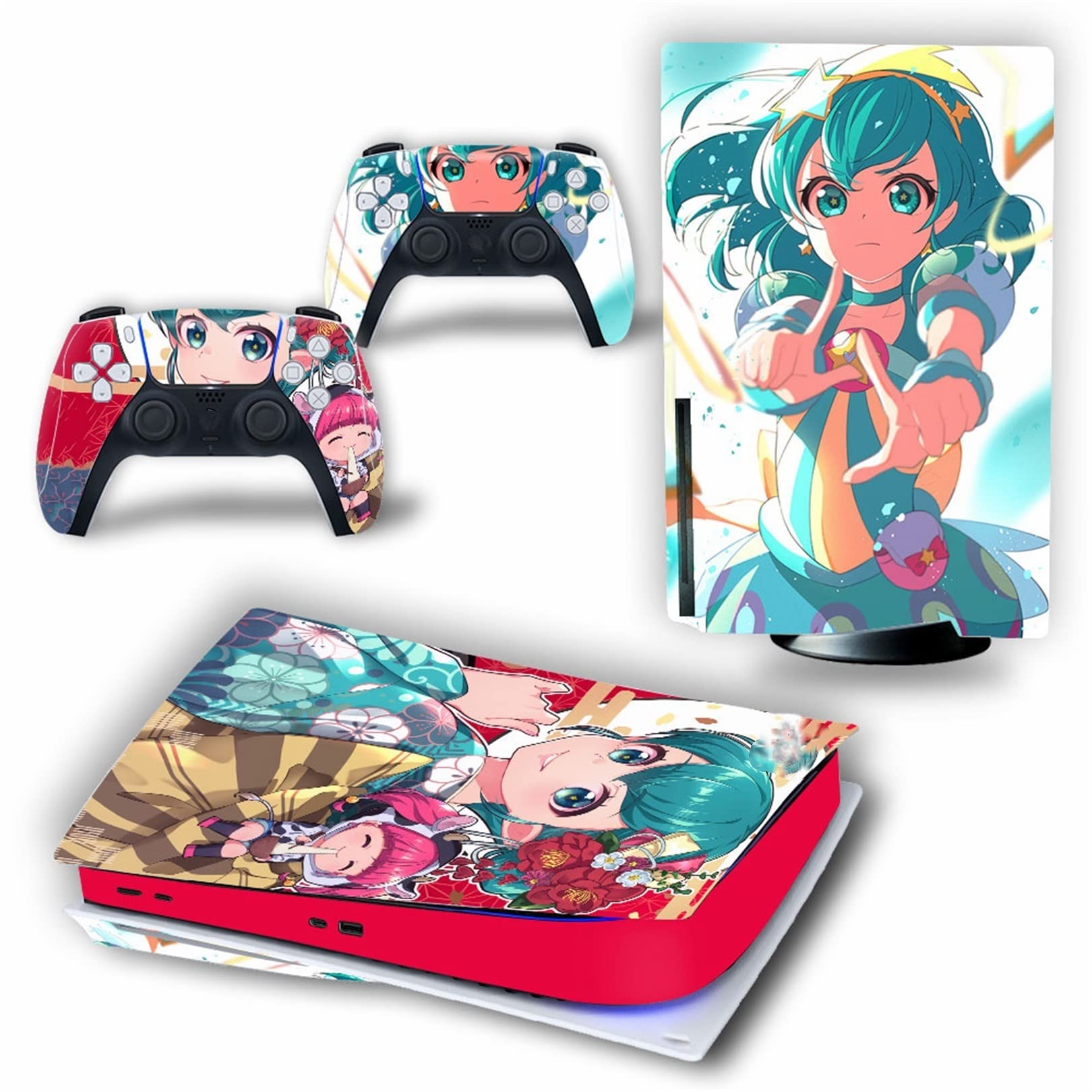 Top factory BUCEN for PS5 Skin Disc Edition & Digital Edition Console and Controller Vinyl Cover Skins Wraps Scratch Resistant, Compatible 92479 Anti Scratch (Size : Digital Edition)
