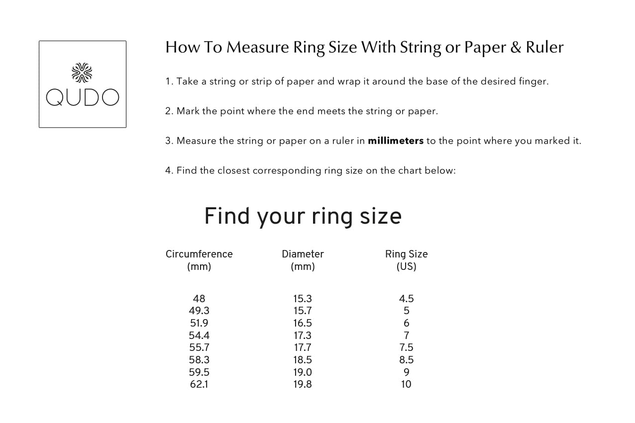 QUDO FIRENZE RING - GOLD (Light Peach, 7)