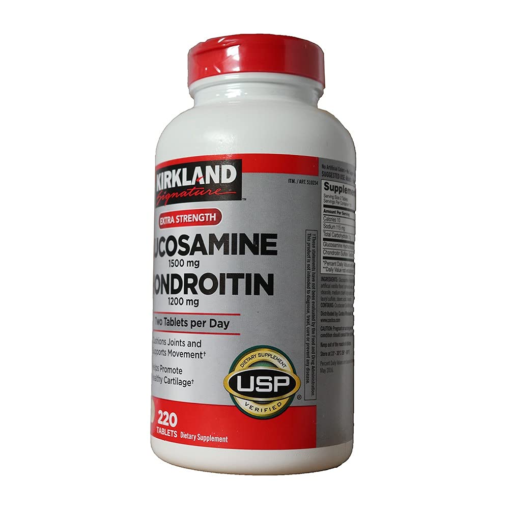 Kirkland Signature Glucosamine & Chondroitin, 220 Tablets (4 Pack)