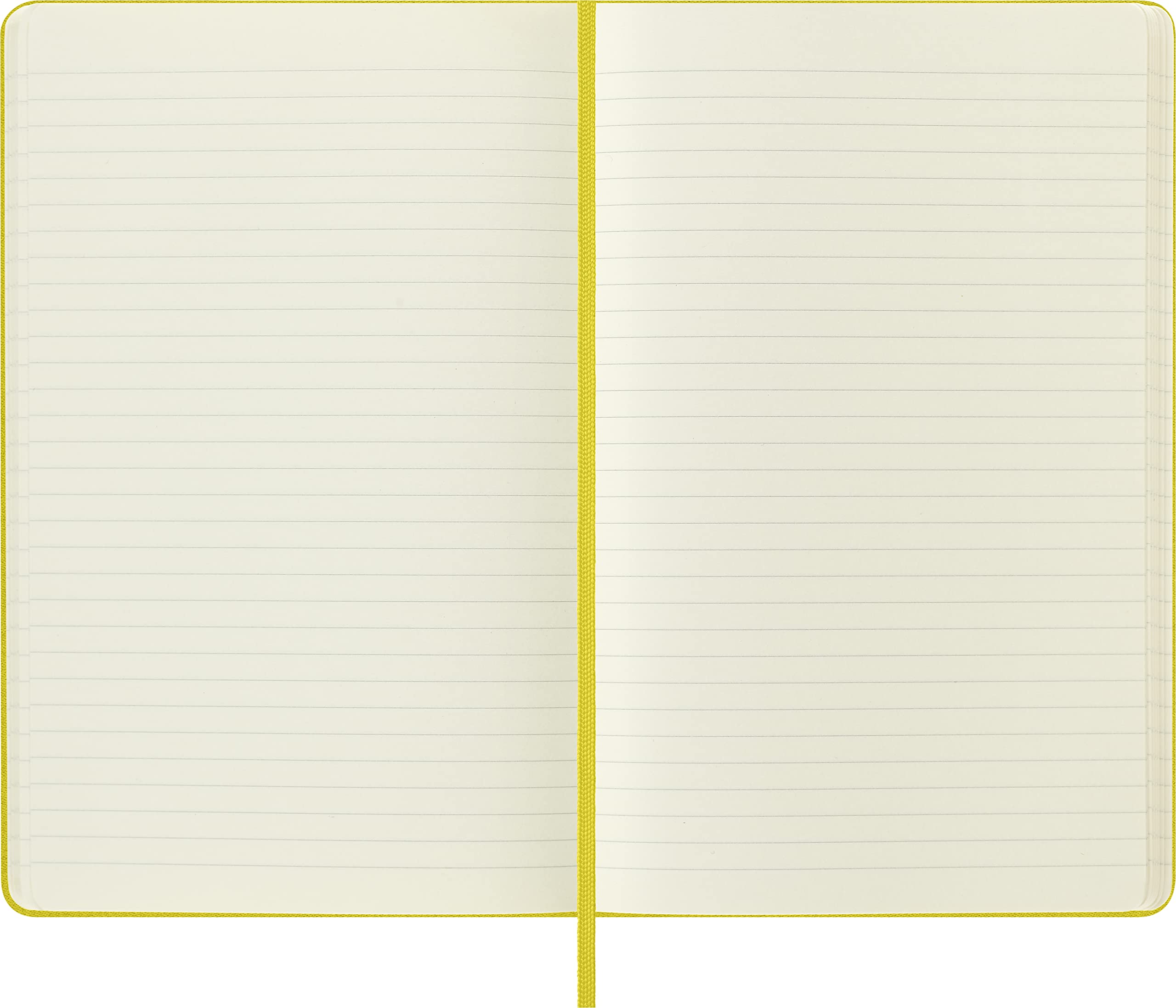 Moleskine Classic Notebook, Hard Cover, Large (5" x 8.25") Ruled/Lined, Hay Yellow (Silk), 240 Pages