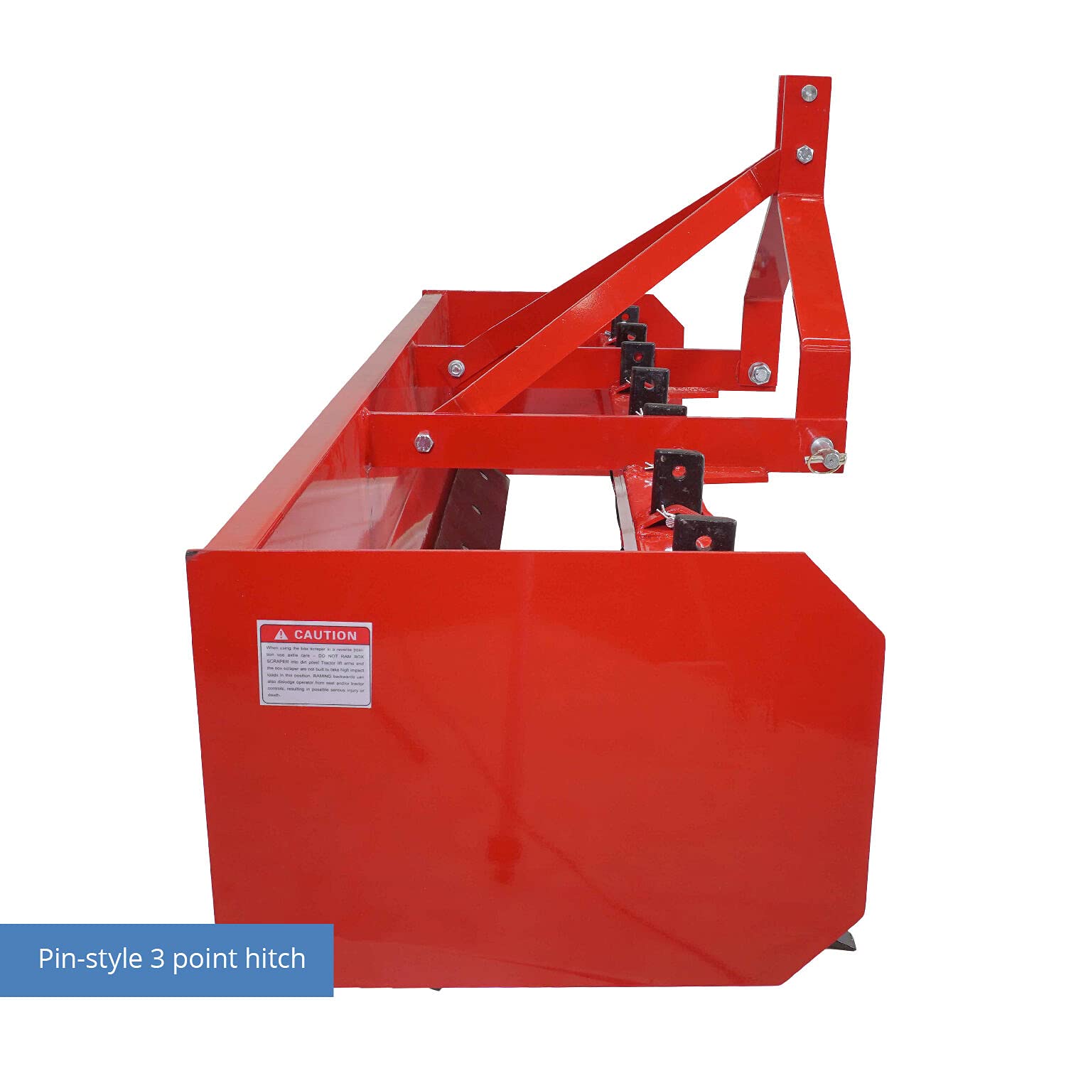 Titan Attachments Box Blade Tractor Attachment 7' Quick Hitch 3 Point Pin Style
