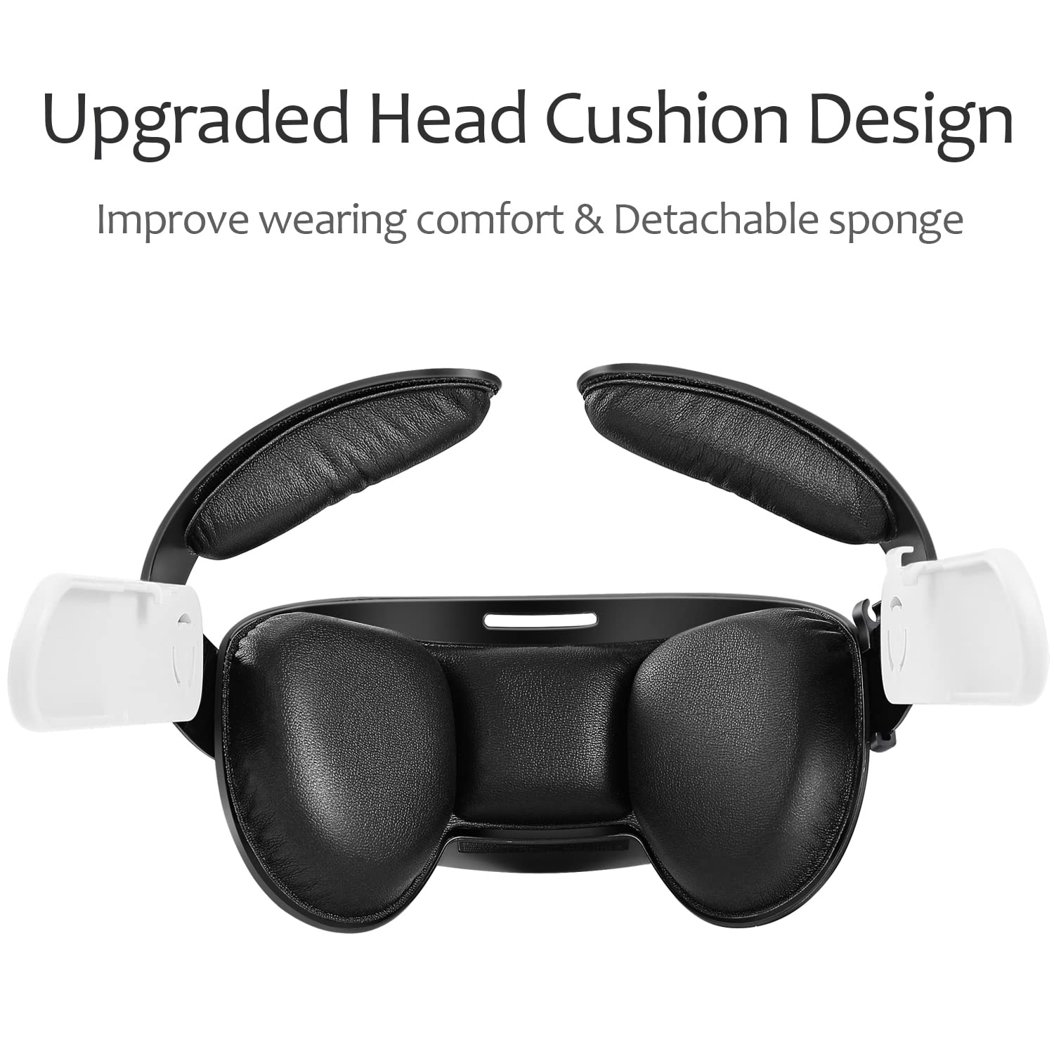 Ponhu Head Strap with Battery for Oculus Quest 2, 5200mAh Extend 3hrs Playtime, Include Lens Cover