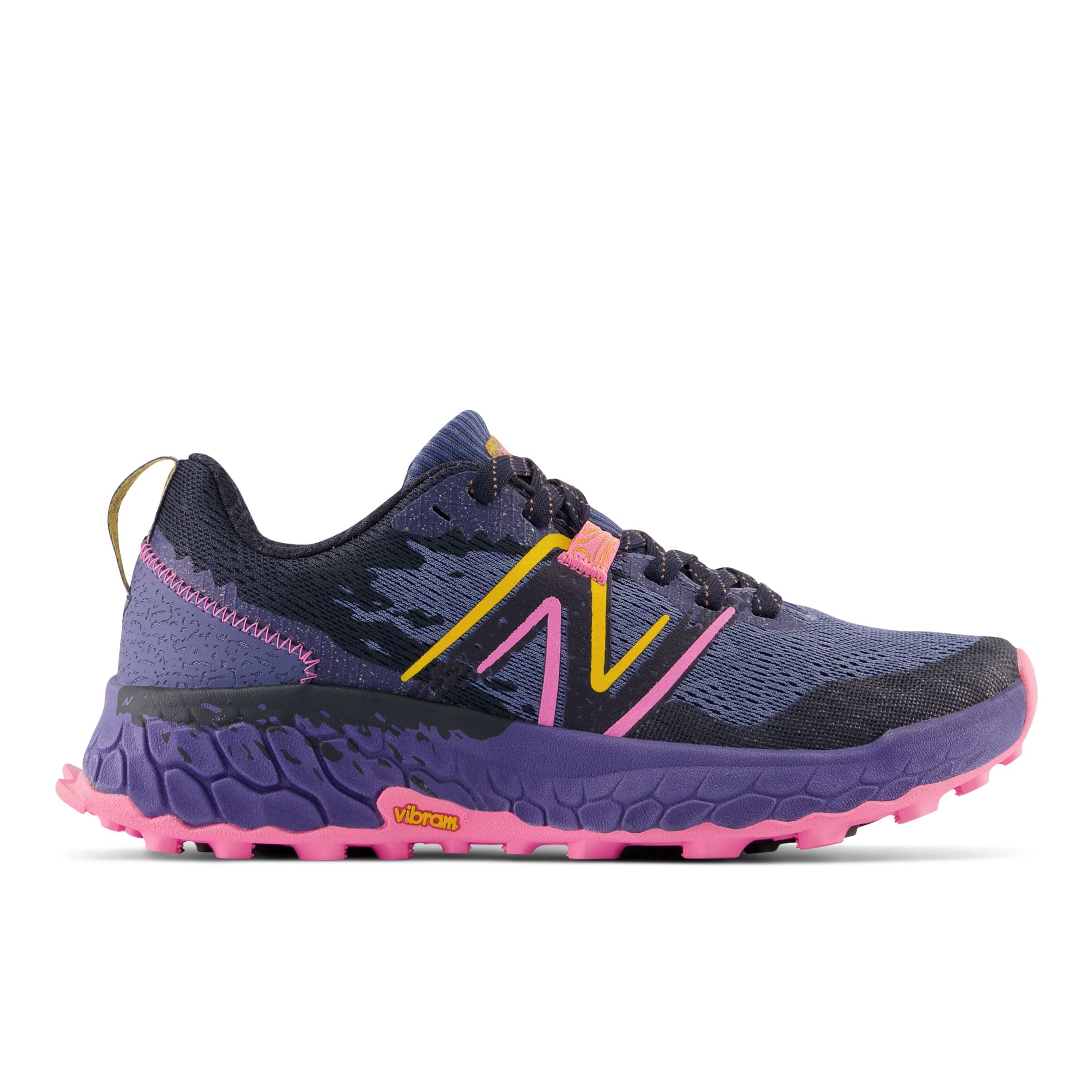 New Balance Women's Fresh Foam X Hierro V7 Trail Running Shoe, Night Sky/Vibrant Pink/Black, 7.5 Wide