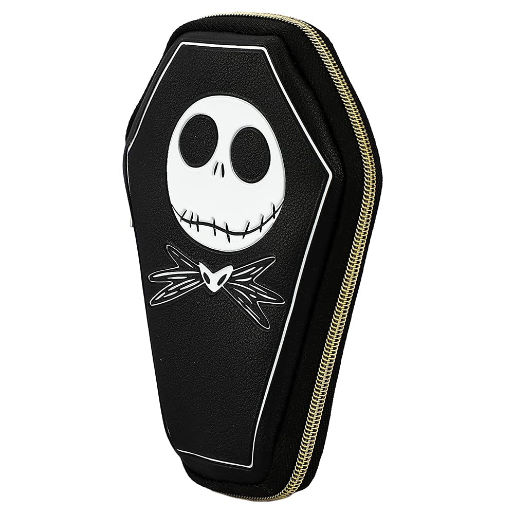 Nightmare Before Christmas Jack Skellington Character Black Coffin Coin Purse