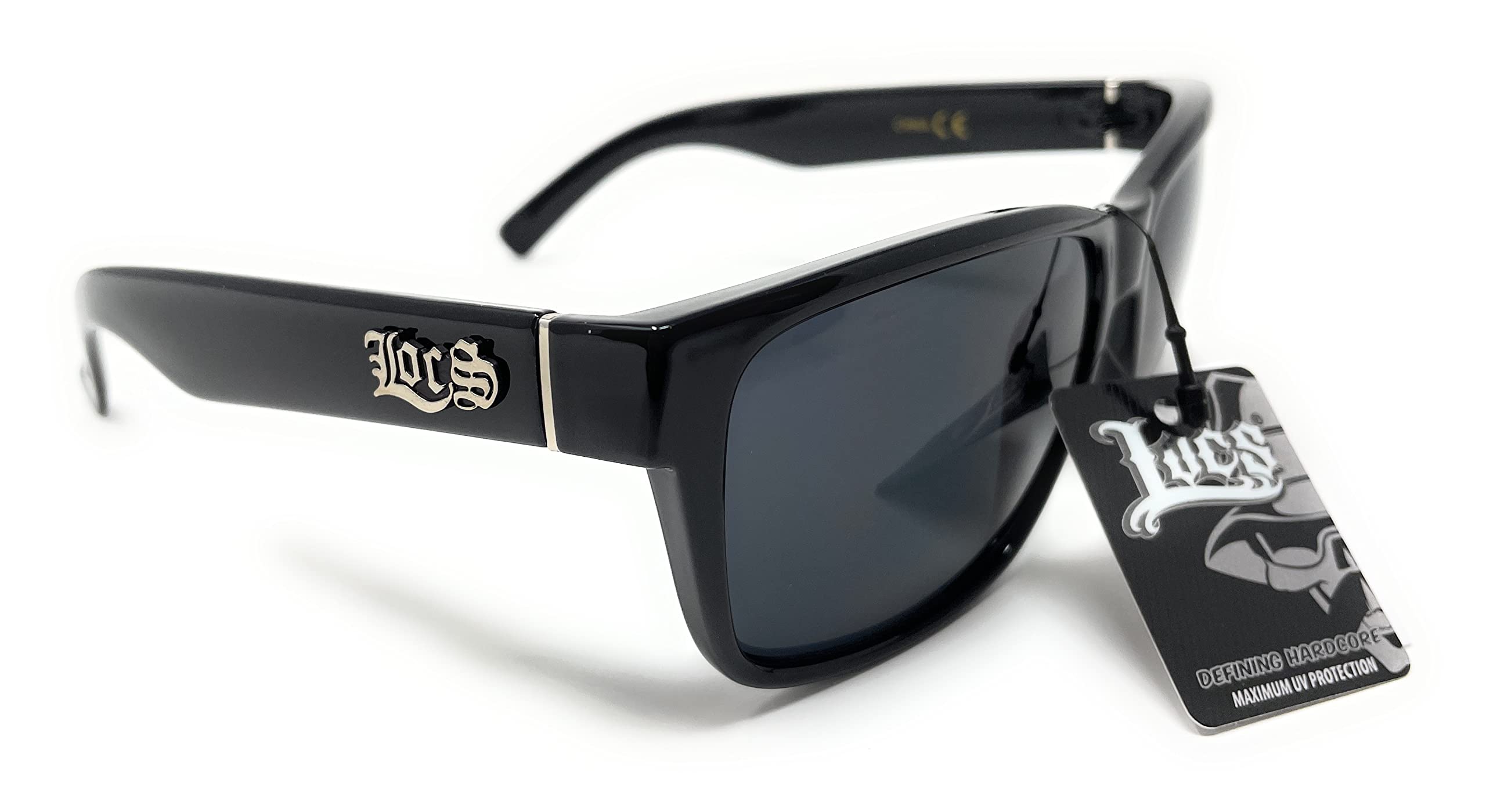 Locs 91070 Black Sunglasses | Authentic Hardcore Gangster OG Cholo Classic Shades