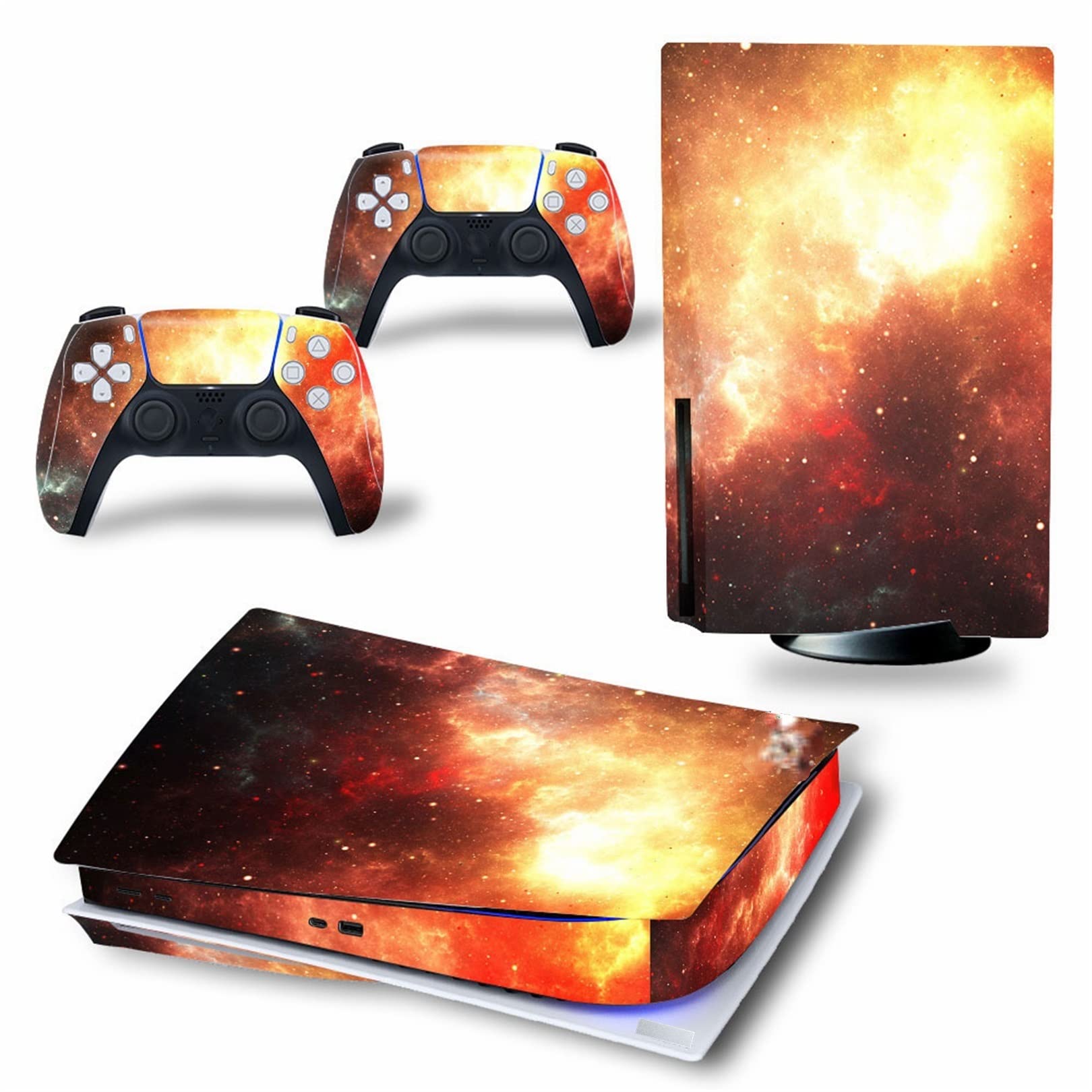 Top factory BUCEN for PS5 Skin Disc Edition & Digital Edition Console and Controller Vinyl Cover Skins Wraps Scratch Resistant, Compatible with for PS5 549451 Anti Scratch (Size : Disc Version)