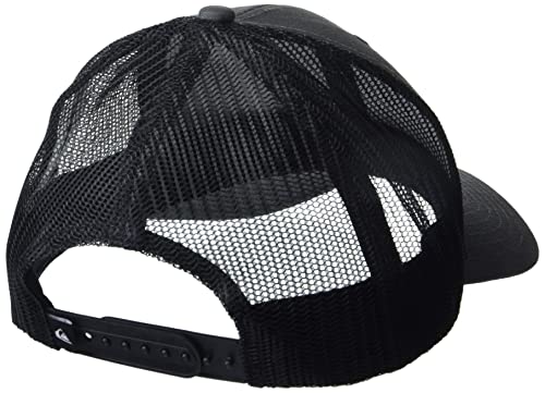Quiksilver Men's Easy Does It Snap Back Trucker Hat, Charcoal Heather, One Size