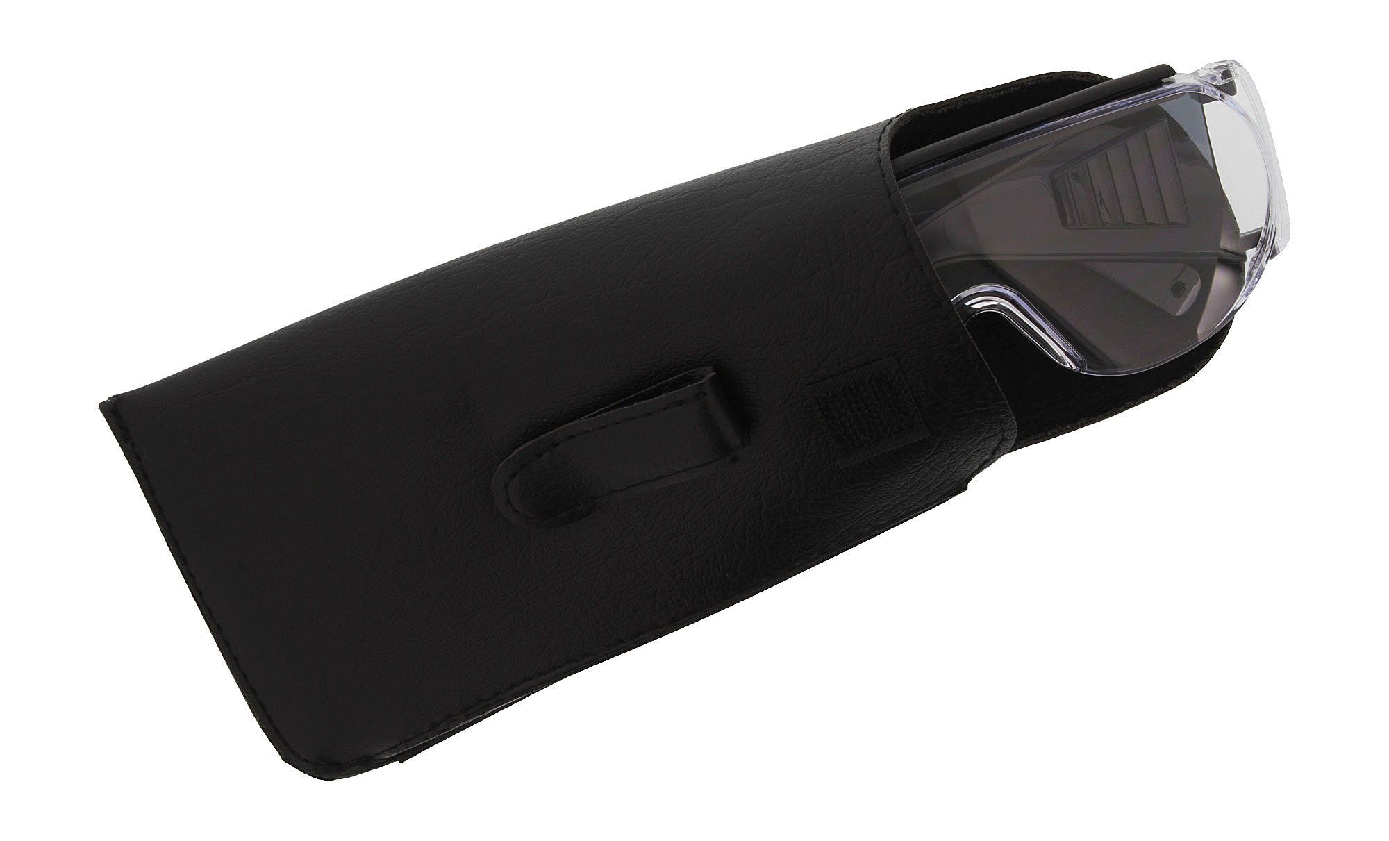 Large Slip-in Case Holder for Safety Glasses with Clip and Belt Loop