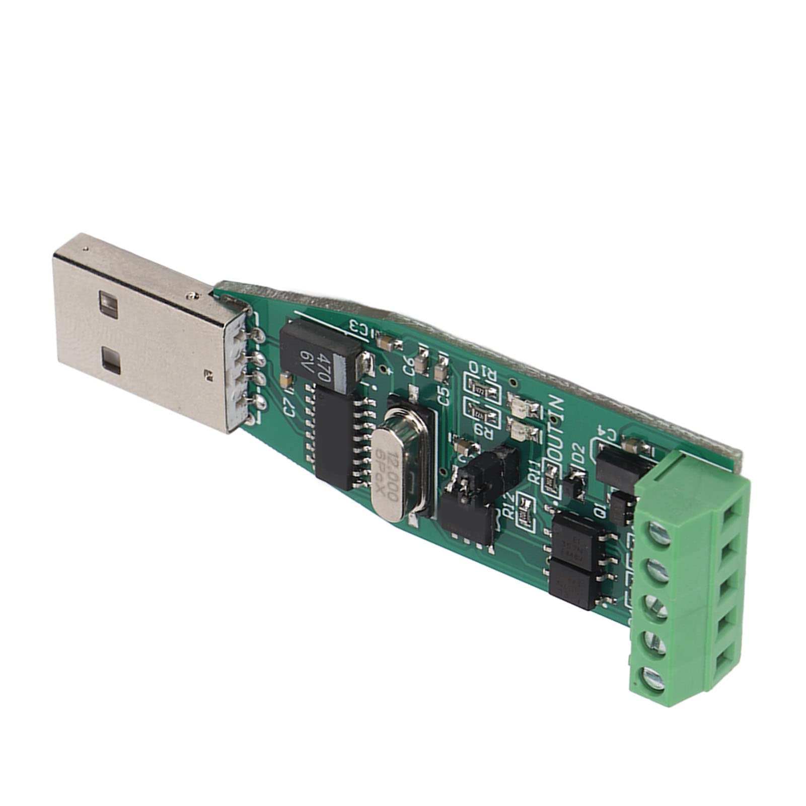 VINGVO MOS Tube Control Board, Single Byte Command 1 Channel USB Intelligent Control Switch Convenient DC 5-24V 5A USB Relay Module for Computer (Relay Module)
