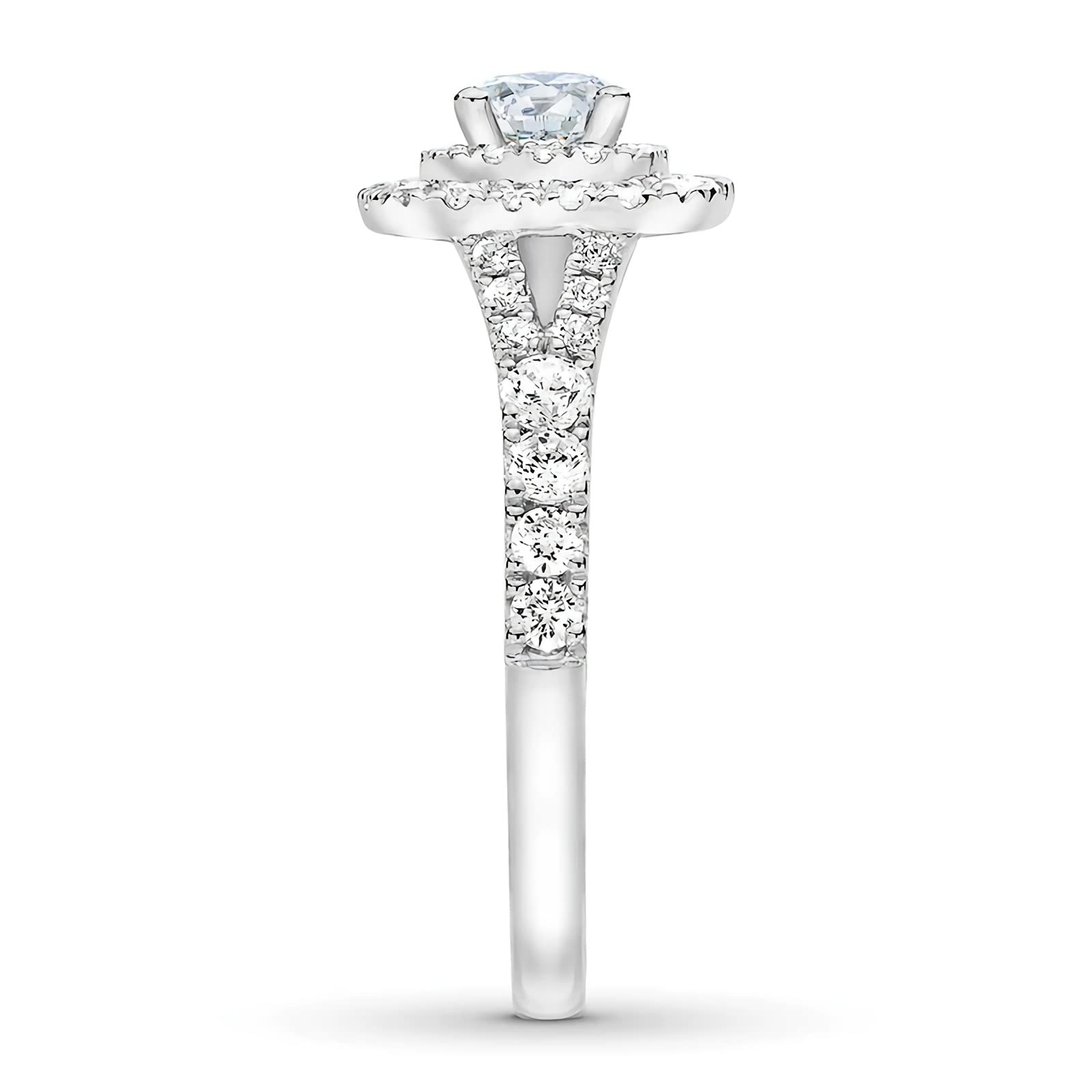 Molioaki 1-1/5 Carat (ctw) Bridal Set moissanite engagement rings for women Platinum Plated Silver ring moissanite rings- 10
