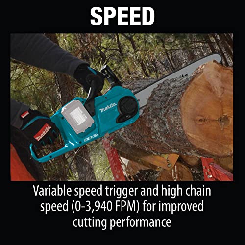 Makita XCU04Z 18V X2 (36V) LXT Lithium-Ion Brushless Cordless 16" Chain Saw, Tool Only