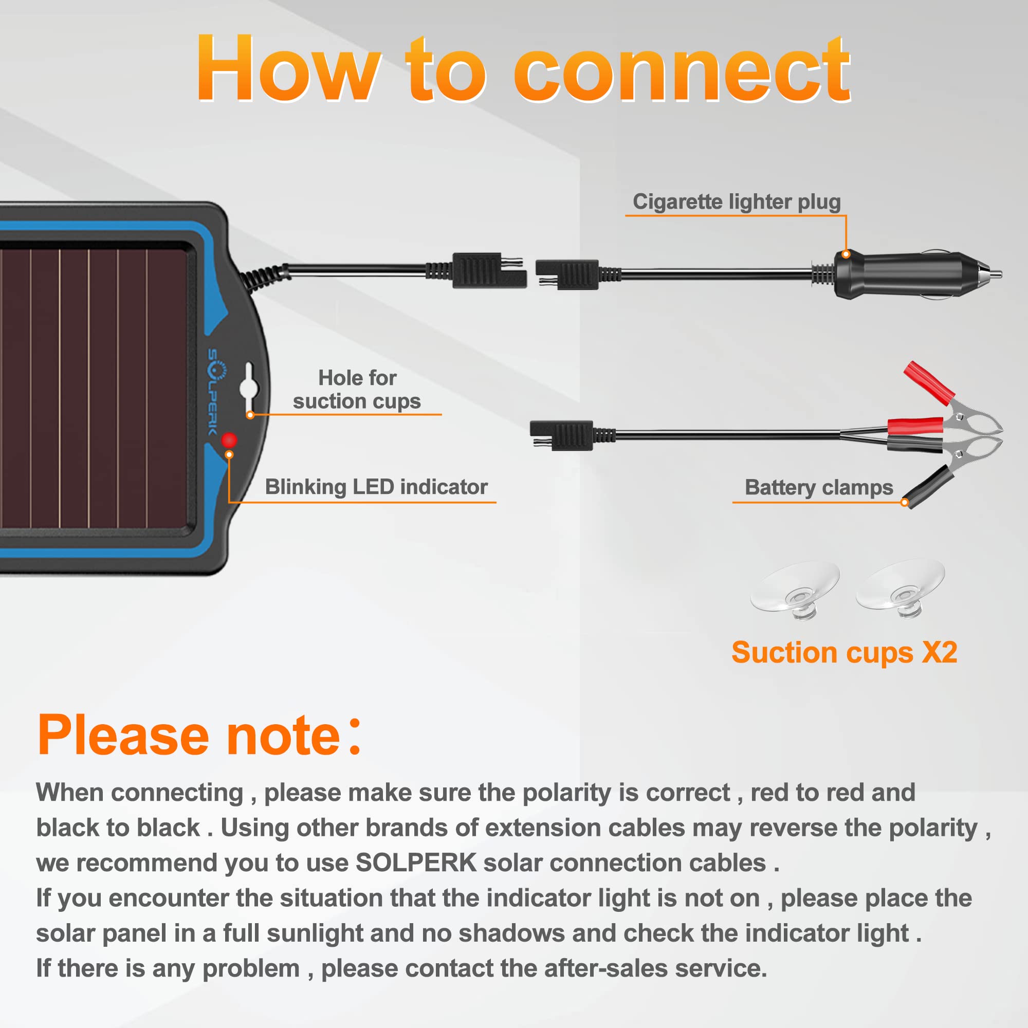 SOLPERK 12V Solar Panel,Solar trickle Charger,Solar Battery Charger and Maintainer,Suitable for Automotive, Motorcycle, Boat, ATV,Marine, RV, Trailer, Powersports, Snowmobile, etc. (1.8W Amorphous)