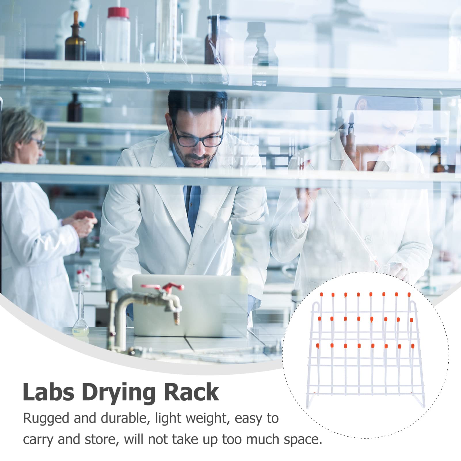 ULTECHNOVO Test Tube Rack tube drying rack lab drying rack beaker drying rack Laboratory Drying Rack