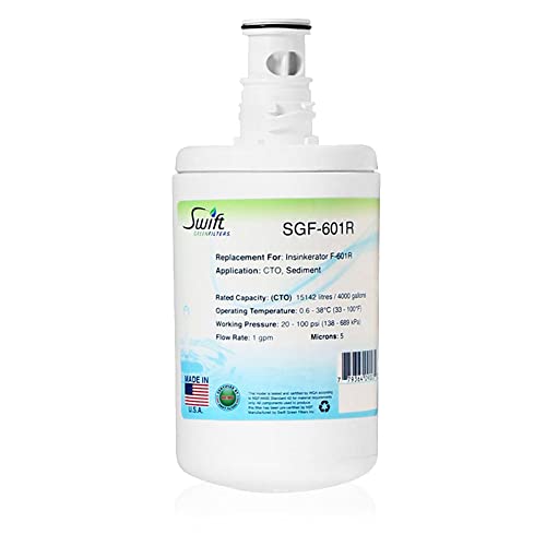Swift Green Filters SGF-601R Compatible Undersink Water Filter for F-601R (2 Pack),Made in USA