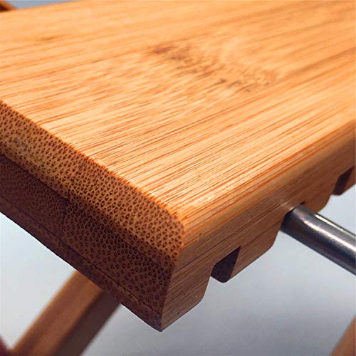 Miwayer Bamboo 4 Gears Adjustable Upscale Guitar Foot Rest Non-Slip Foot Stool Foldable Footrest from 4.5" up to 8",Accessory for Classical Acoustic Guitar Part