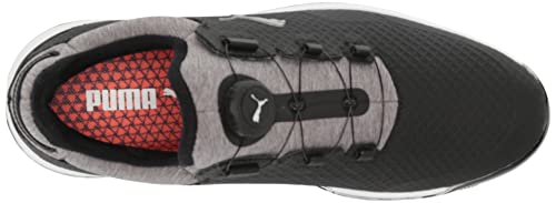 Puma Golf Men's Proadapt Alphacat Disc Golf Shoe, Puma Black/Puma Silver/Quiet Shade, 11