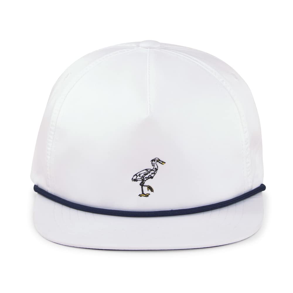 Puma Golf Men's Egrets Rope Hat, Bright White-Navy Blazer, One Size