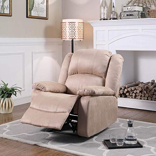 Microfiber Manual Wall Hugger 2-Position Recliner - Mocha