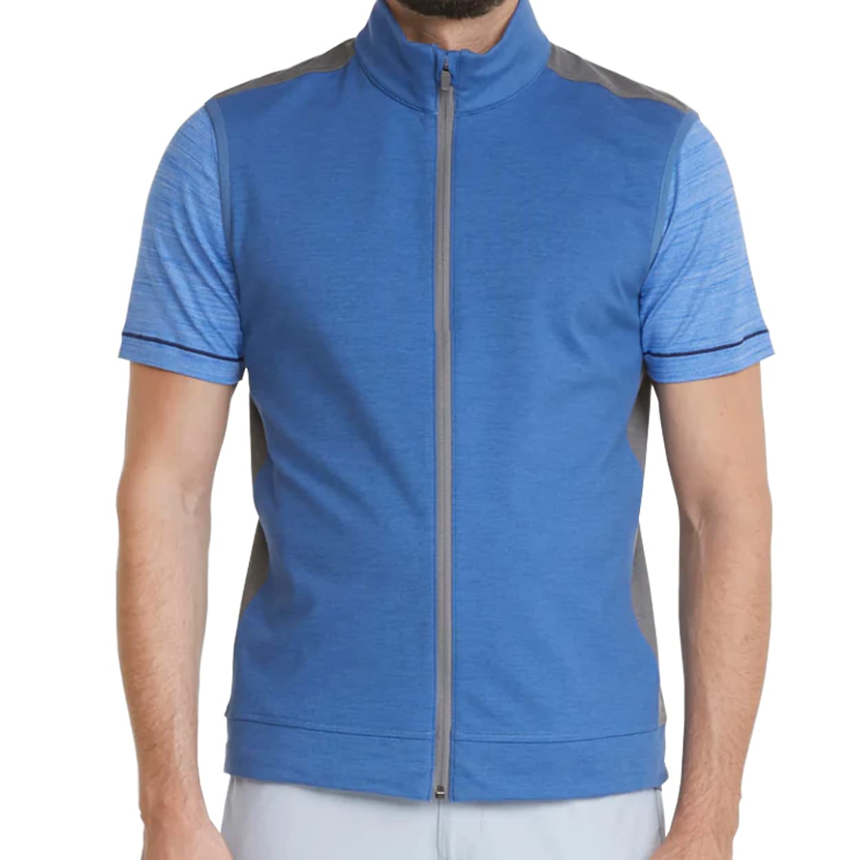 Puma Golf Men's Cloudspun T7 Vest, Bright Cobalt Heather-Quiet Shade Heather, XX-Large
