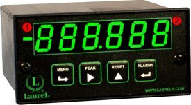 Laurel Electronics L71007FR Extended Counter, Ratemeter and Timer, Six Green LED Digits, Extended Capabilities, 10-48 Vdc Power, Two Isolated Analog Outputs, Ethernet Data I/O