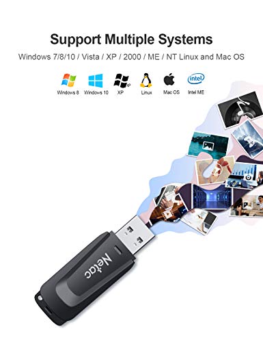 Netac 256GB Thumb Drive, 256GB Flash Drive 3.0 USB Sticks Jump Drive, Read Speeds up to 90MB/s
