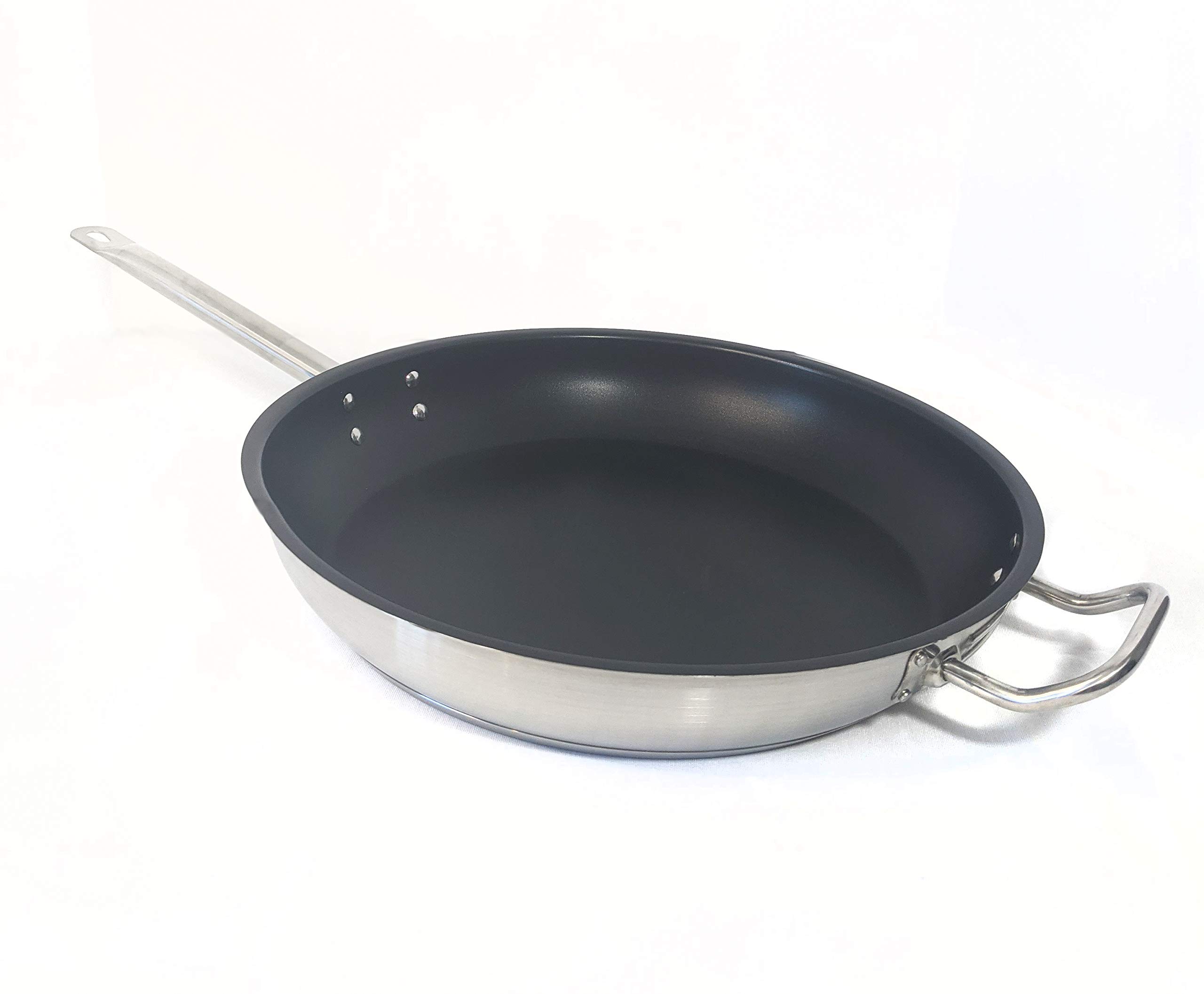 Update International Induction Fry Pan, 8-Inch, Excalibur Coated SuperSteel