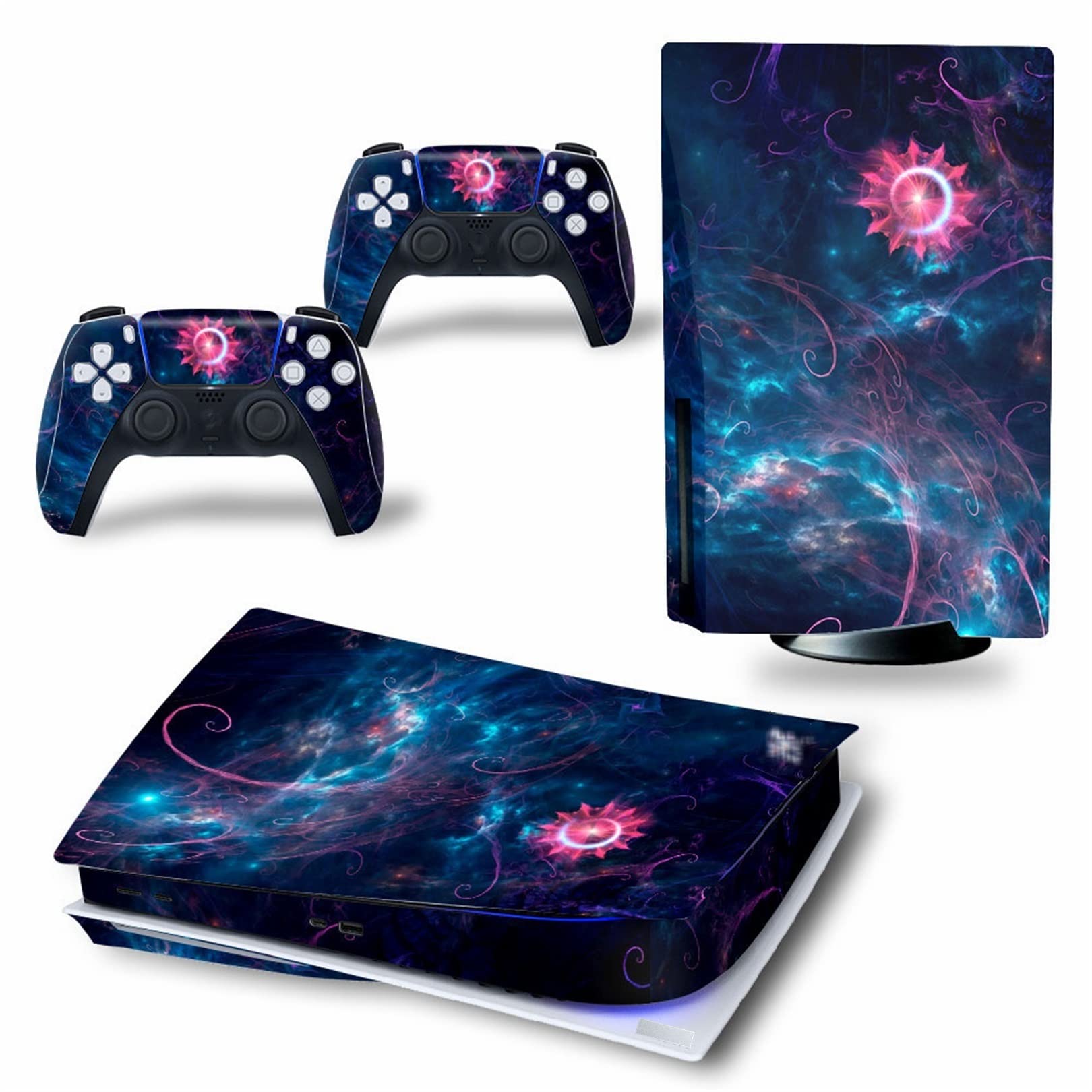 Top factory BUCEN for PS5 Skin Disc Edition & Digital Edition Console and Controller Vinyl Cover Skins Wraps Scratch Resistant, Compatible 29702 Anti Scratch (Size : Digital Edition)