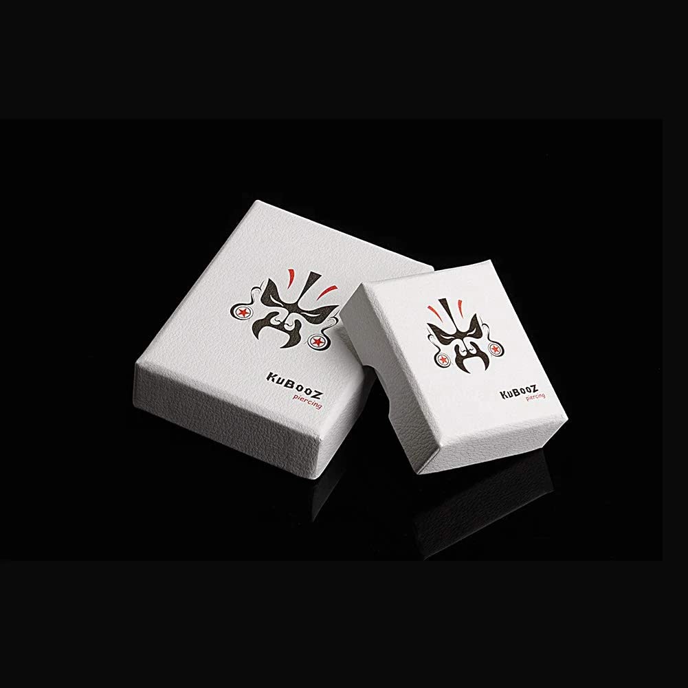 KUBOOZ 1 Pair Gauges For Ears Plugs and Tunnels Double Flared Earrings Upgrade Tear Drop Piercing Gift Packing Stretchers 0g to 1 Inch.