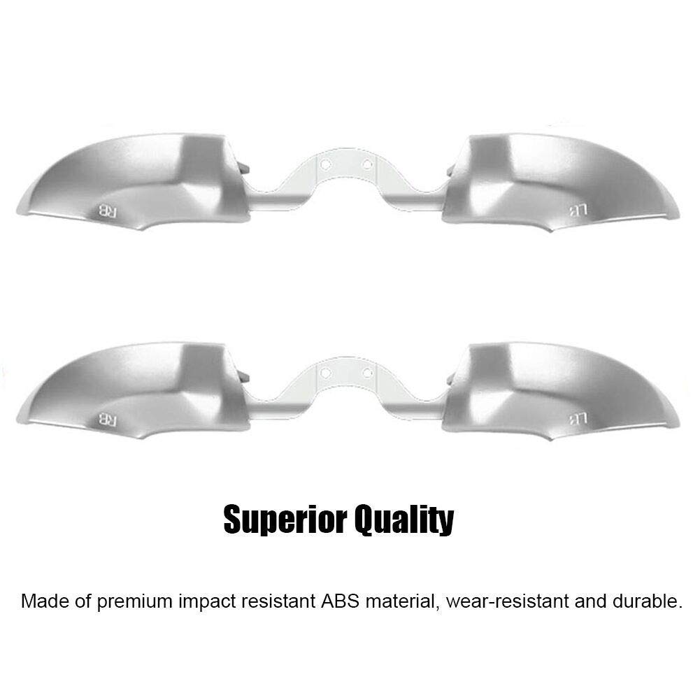 Loucsy Upgraded LB RB Bumpers Replacement Triggers Button Parts - Plating Workmanship + T6 T8 Screwdriver Repair Kit Compatible with Xbox One Elite Controller