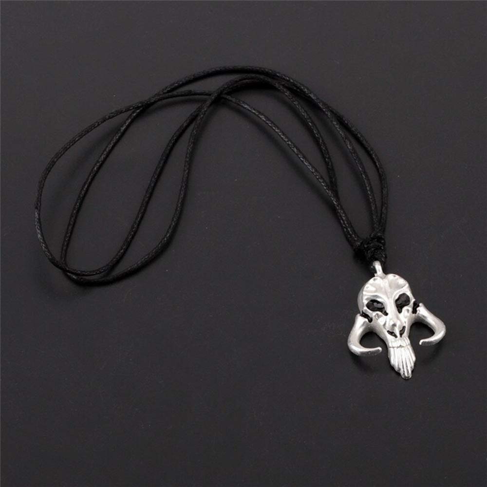 OfficialOtaku Mythosaur Skull Silver Pendant Necklace
