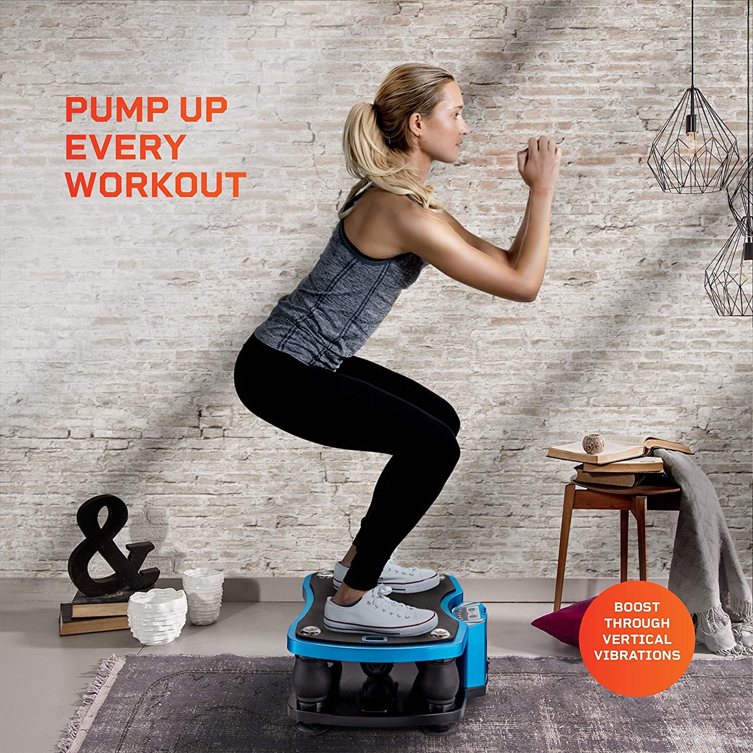LifePro Vivid Vibration Platform Machine - High Frequency 15-40 Hz Linear Viberation Plate Exercise Machine - Whole Body Home Workout Equipment for Awesome Fitness and Deep Tissue Therapy