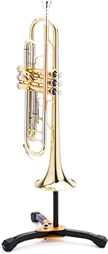 Portable Straight Soprano Saxophone/Trumpet Stand,Foldable Tripod Holder Stand