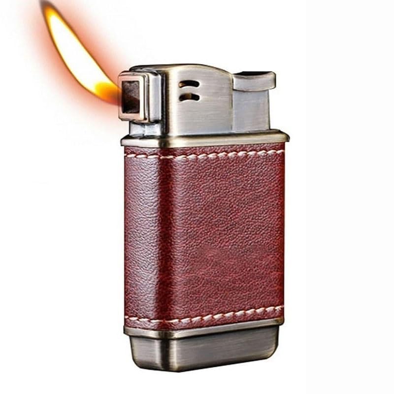 Men's Gas Lighter, Can Be Filled with Gas, Easy to Carry, Flame Size Can Be Adjusted, is Suitable for Boyfriend Girlfriend Father, Daily Use (Color : C3)