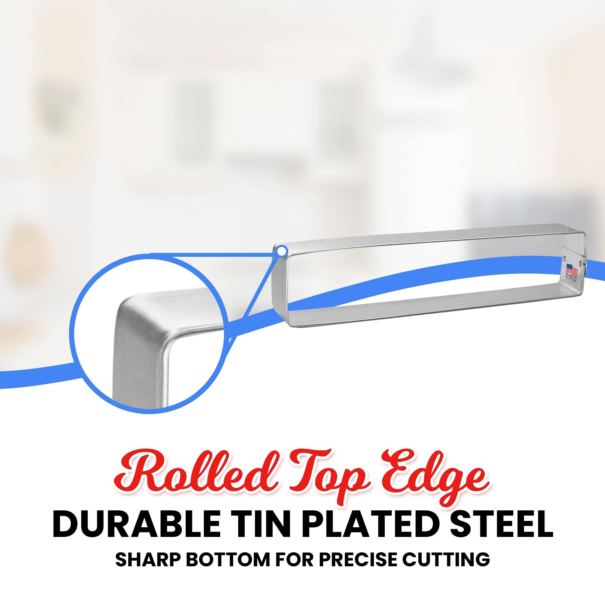 Ruler Cookie Cutter 6 Inch - Made in the USA β Foose Cookie Cutters Tin Plated Steel Ruler Cookie Mold