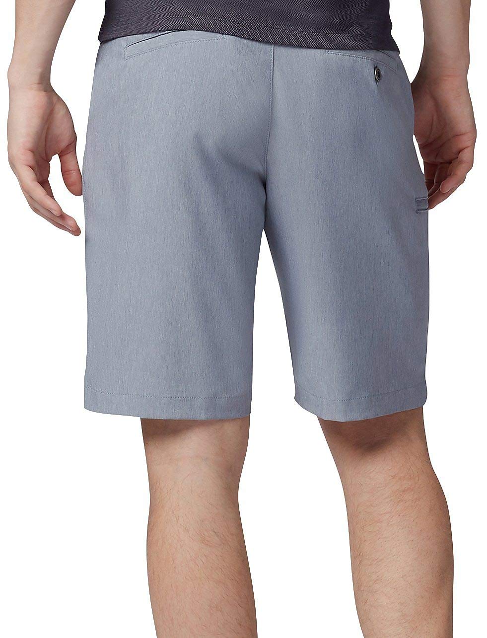 Lee Men's Tri-Flex Flat Front Short, Deep Blue Heather, 42