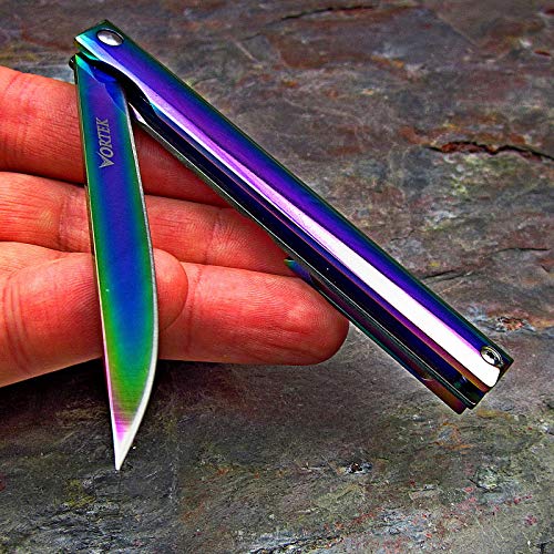 VORTEK Cavalier Gentleman's Folding Pocket Knife, Frame lock, 8Cr13MOV Blade, Ball Bearing Pivot, Everyday Carry