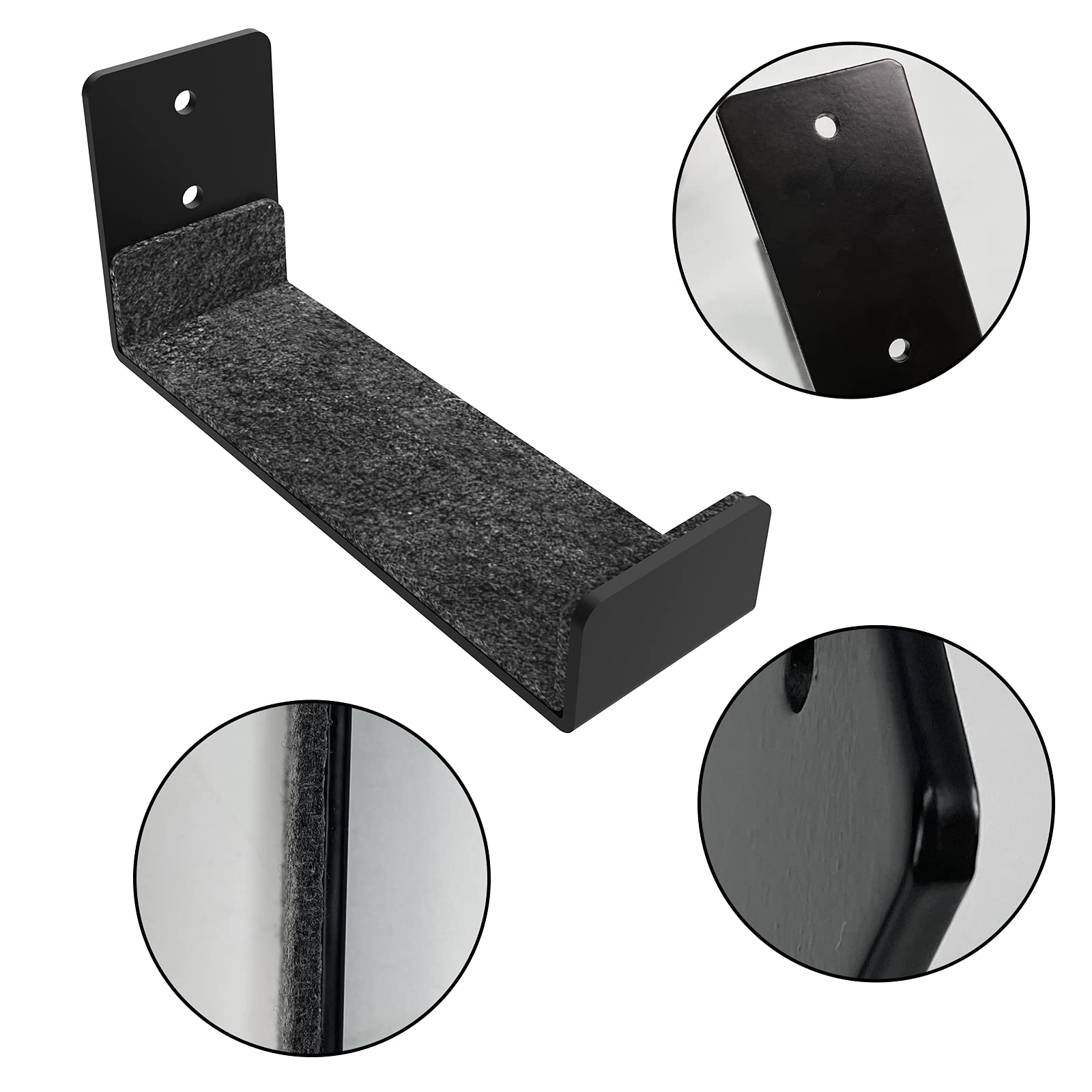 Kunzye Snowboard Wall Mount Clips,Solid Aluminum Snowboard Rack,Snowboard Display Wall Rack Home and Garage Snowboard Storage,Surfboard Wall Mount 2 Pieces