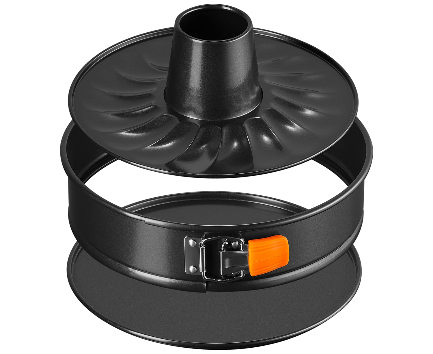 Le Creuset Toughened Non-Stick Bakeware Springform Round Cake Tin with Funnel Insert - 26 cm