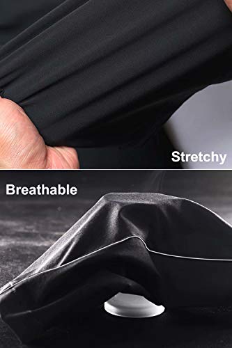 MAGCOMSEN Mens Joggers Sweatpants Zipper Pockets Quick Dry Summer Hiking Pants Open Bottom Lightweight Yoga Pants Gym Pants Running Pants Workout Pants