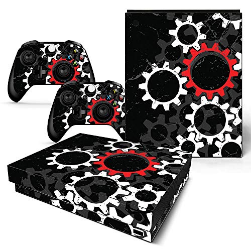 Microsoft CYV-00321 Xbox One X Gears Of War 5 with Wireless Controller Bundle with Deco Gear Vinyl Skin Sticker Cover Decal Xbox One S Console and Controllers