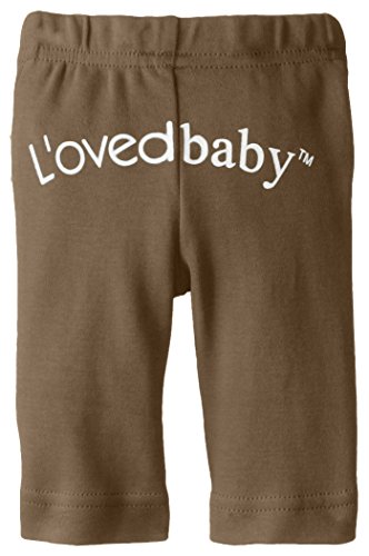 L'Ovedbaby Unisex Baby Organic Signature Pants, Bark, 3-6 Months