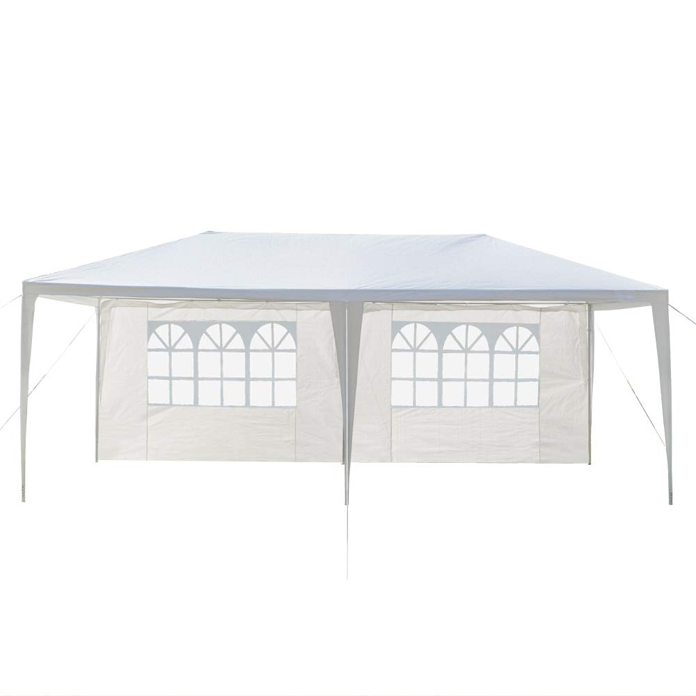 Lovinland 3 x 6m Four Sides Waterproof Tent with Spiral Tubes White