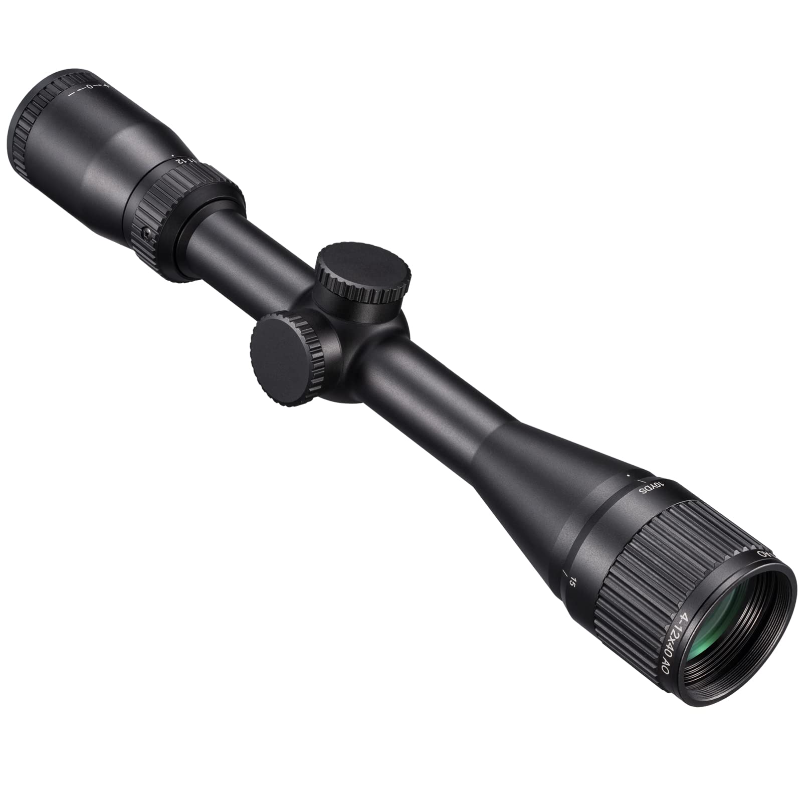 MidTen SFP 4-12x40 AO Tactical Rifle Scope with 4" Eye Relief Adjustable Objective Dead-Hold BDC Reticle Optics 1-inch Tube Riflescopes for Hunting Shooting