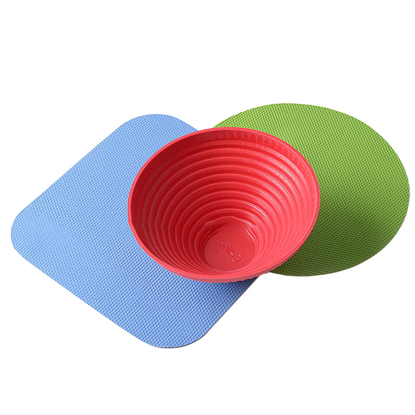 porfeet 3Pcs Jar Opener Gripper Pads, Multi-Purpose Round Gripper Pad Bottle Caps Kitchen Jar Opener, Bottle Lid Openers for Seniors Kids Women (2 set)