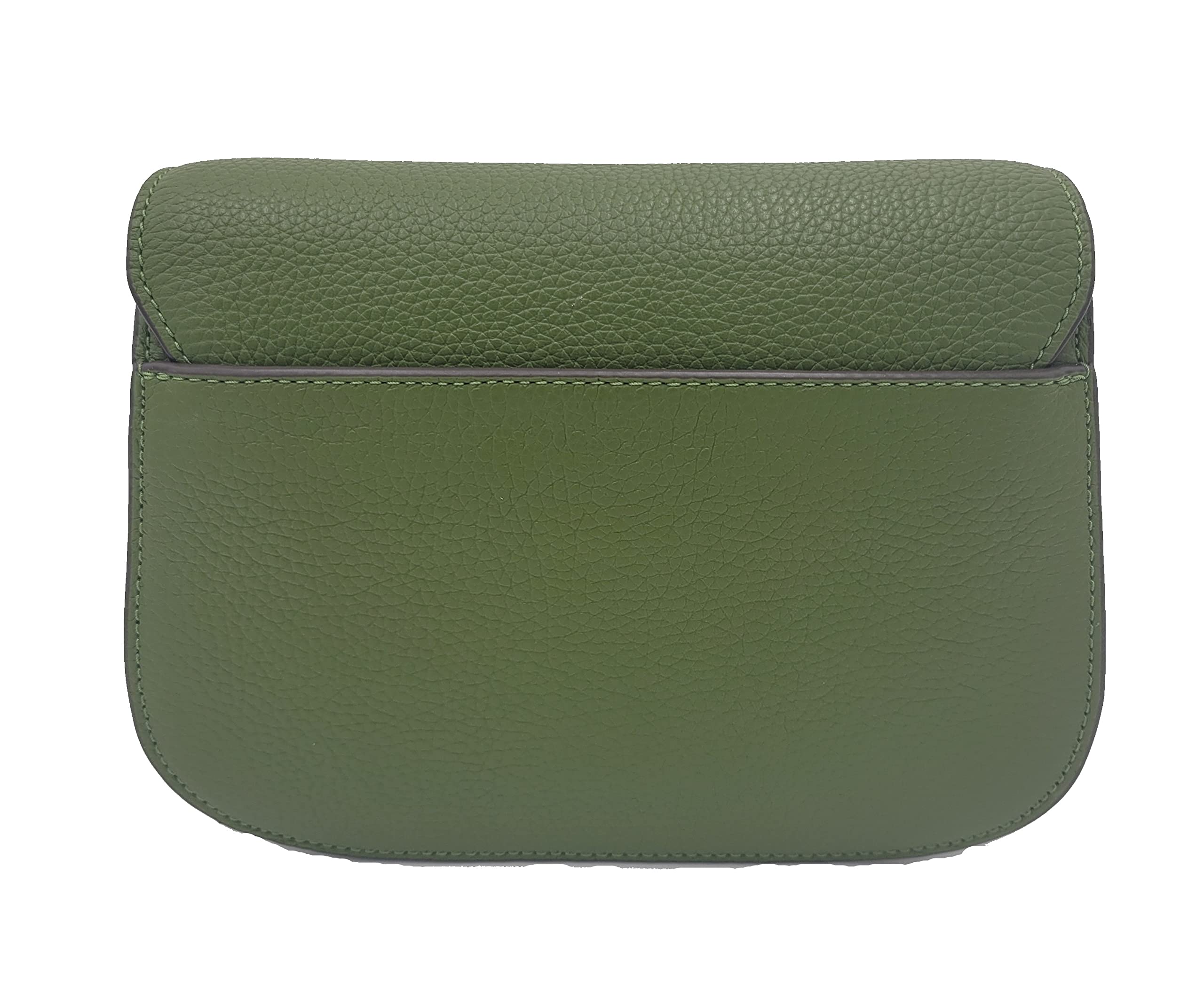 Tory Burch 86838 Britten Spinach Green With Gold Hardware Women's Small Saddle Shoulder Bag