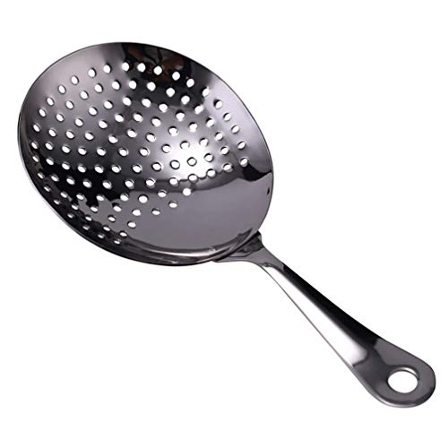 UPKOCH Stainless Steel Julep Strainer Cocktail Strainer Stainless Steel Cocktail Strainer Filter Bar Drink Strainer Utensil for Bartenders and Mixologists (Black)