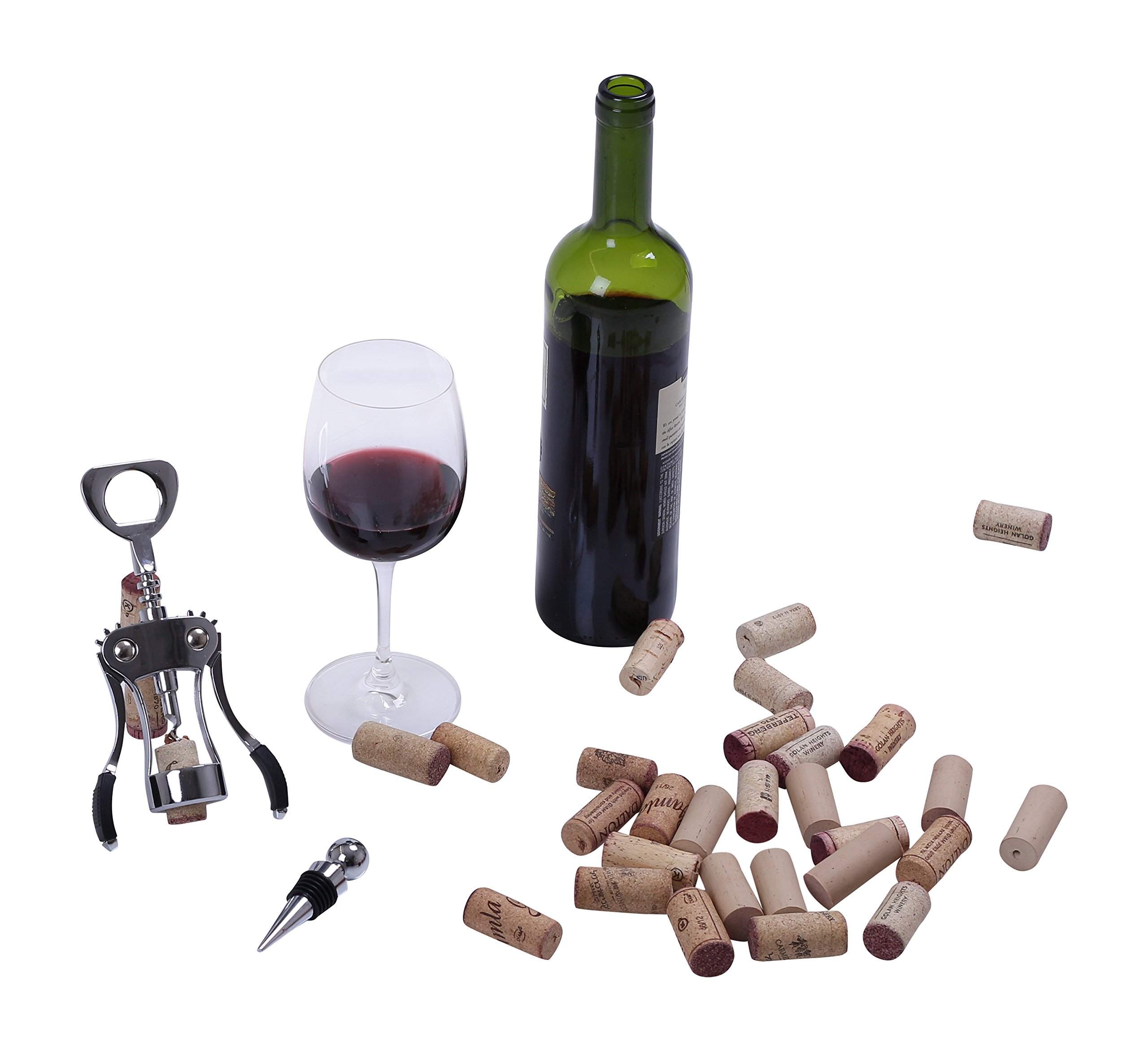 Select Culinary Premium Corkscrew and Wine Stopper Set