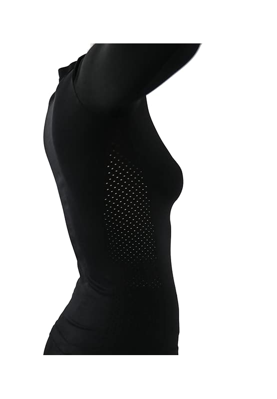 Pretty Polly Women's Eco Active Wear Long Sleeve T-Shirt, Black (Black), Extra Large