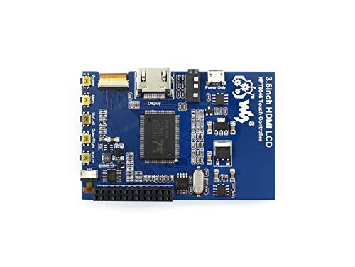Waveshare Resistive Touch Screen IPS HDMI LCD in 3.5inch Compatible with Raspberry Pi 4B/3B+/3B etc. Series Boards Supports PC